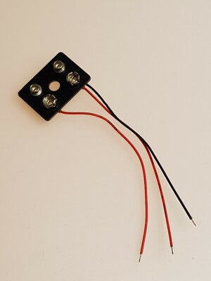 DUAL 9V PP3 BATTERY CONNECTOR HOLDER PARALLEL WIRED | eBay UK