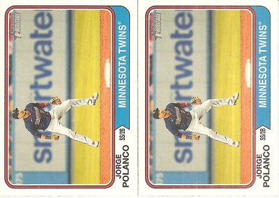 2 CARD 2023 TOPPS HERITAGE JORGE POLANCO BASEBALL CARD LOT #276 | eBay