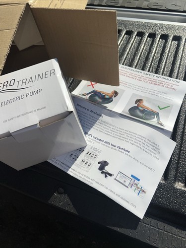 NIB Aero Trainer Inflatable Fitness Stretch Exercise Chair + GOLO ...