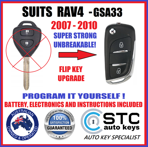 REMOTE TRANSPONDR FLIP KEY SUITS TOYOTA RAV4 GSA33 2007 2008 2009 2010 ...