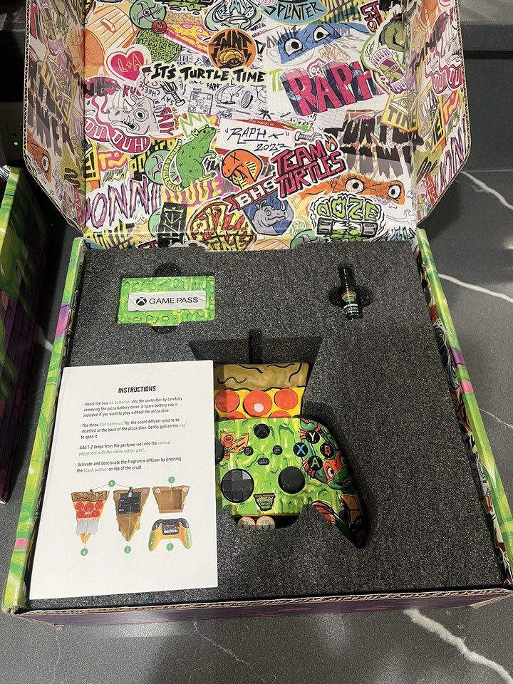 TMNT Pizza Scented Xbox Controllers-Complete Set | eBay
