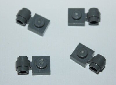 4 x DkStone Lego Plate 1x1 with Clip ref 4081b set 9496 6211 9526 4195 ...