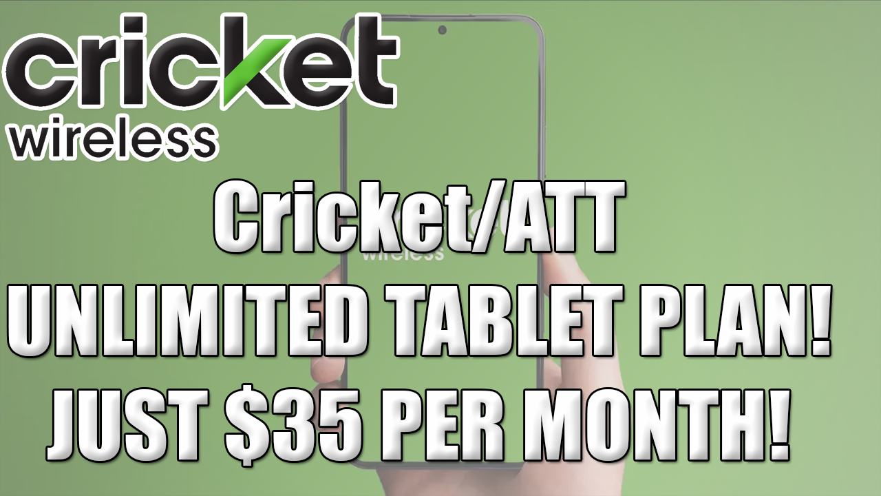 Cricket/ATT COMPLETELY Unlimited Tablet Plan $35 per month! | eBay