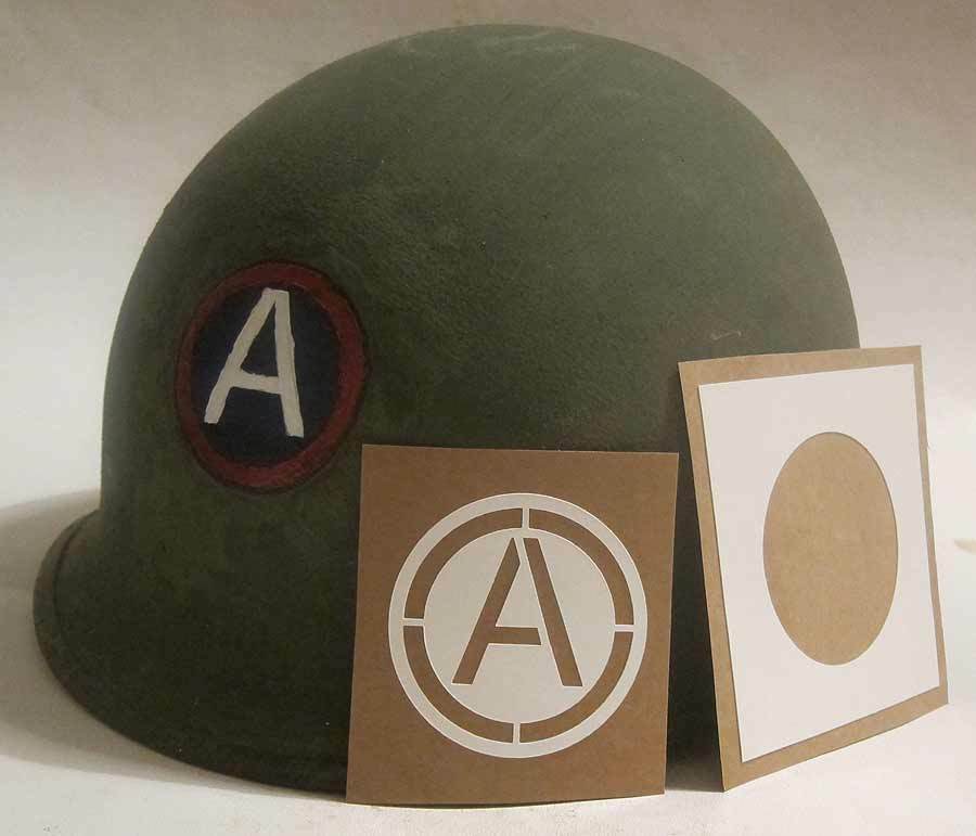 US Helmet Stencil - WWII USA Infantry Airborne Templates Choice of Many ...