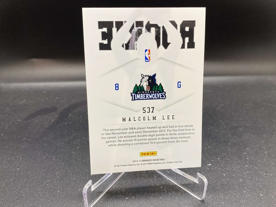 Malcolm Lee 2012-13 Marquee #537 Timberwolves RC Rookie EX-NM | eBay