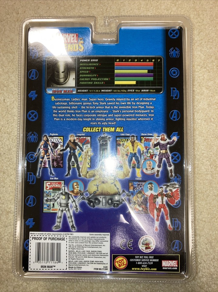 Marvel Legends First Appearance Iron Man Gold variant Mojo Sealed ...