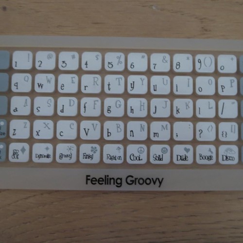 Cricut Feeling Groovy Cartridge Overlay Replacement Keypad Keyboard ...