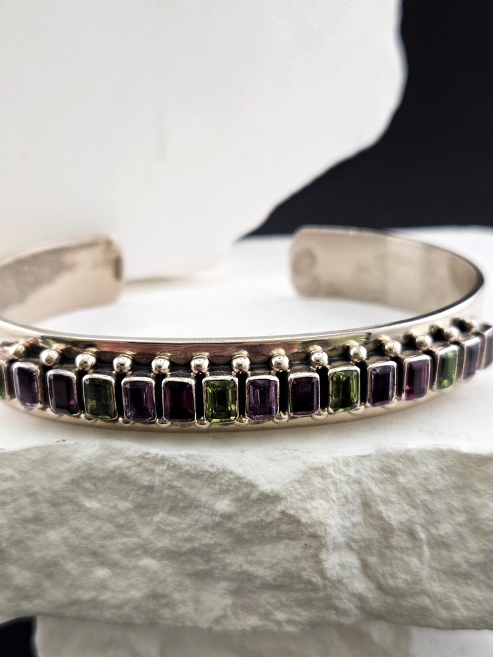 Nicky Butler "MULTIGEMSTONE STERLING SILVER CUFF BRACELET" | eBay