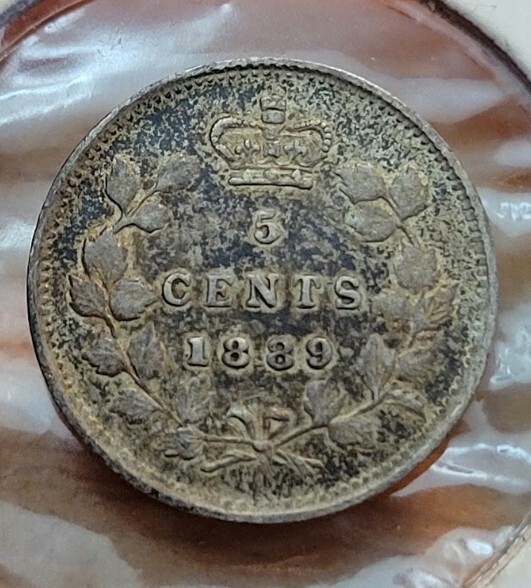 1889 Canada Queen Victoria Silver 5 Cents Coin--High grade | eBay