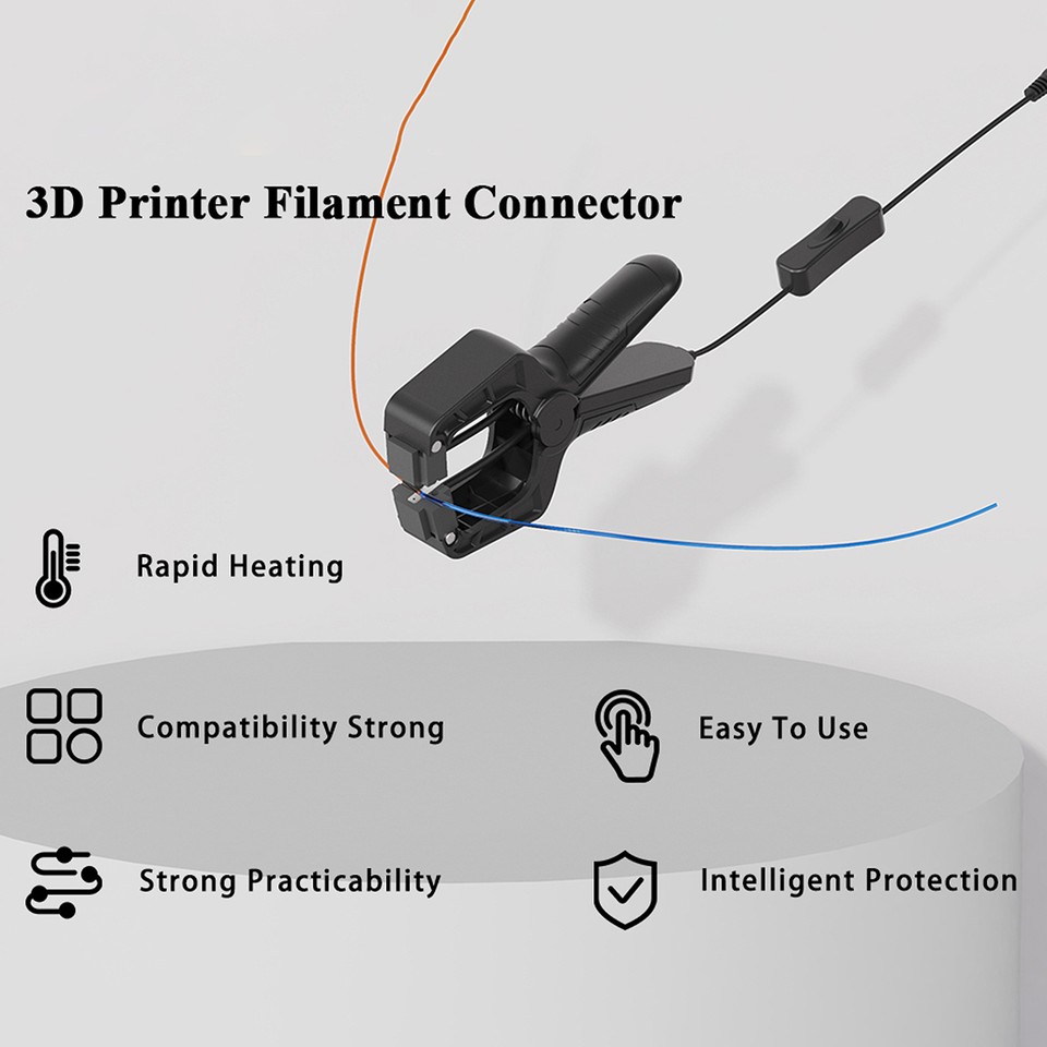 Filament Splicer Connector Suitable for 3D Printer Filament 1.75mm K3C3 ...