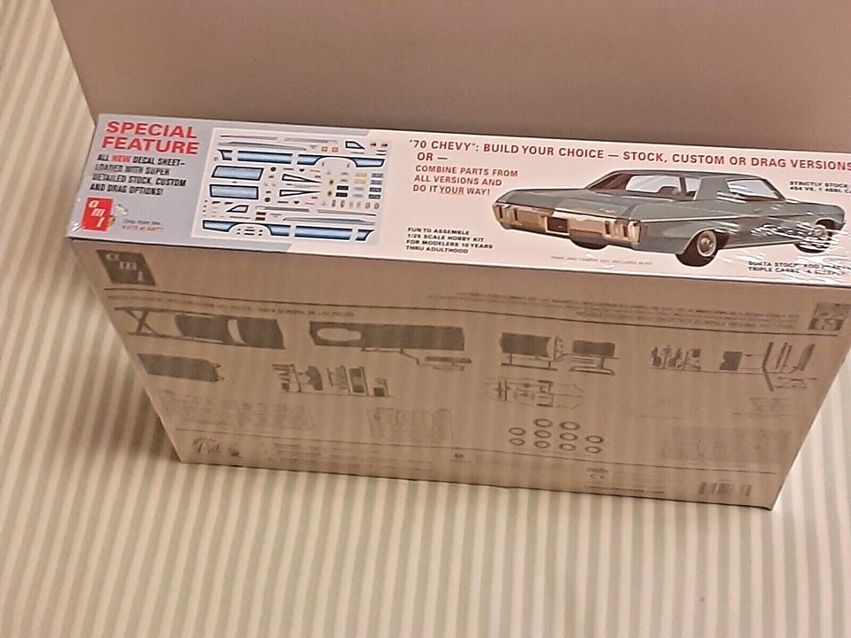 AMT 1970 CHEVY IMPALA SS CUSTOM PLASTIC MODEL KIT 1/25 SEALED BOX ...