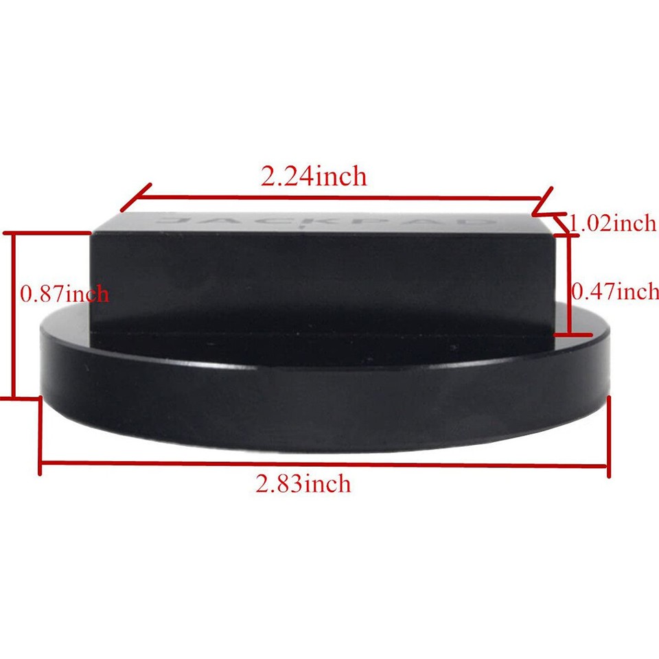 2 For BMW Jack Pad Adapter Billet Anodized Black Aluminum Floor Jack ...