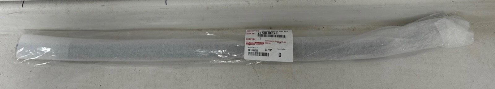 NEW GENUINE 2023 LEXUS RX REAR RIGHT DOOR BELT MOLDING 75730-0E170 OEM ...