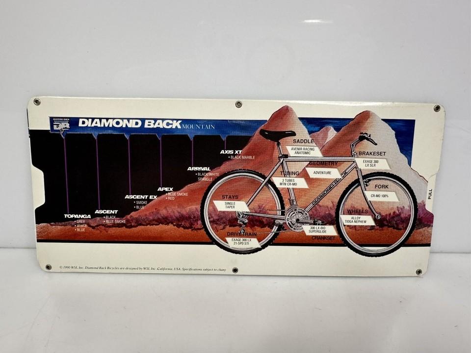 Vintage 1990 Diamondback MTB & Road Consumer Catalog Brochure USA HTF ...