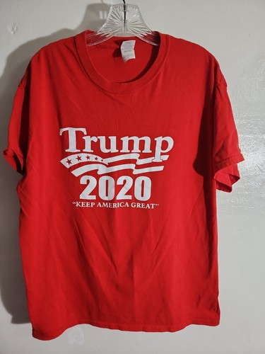 Trump 2020 Keep America Great Gildan Size L Red Short Sleeve T Shirt | eBay
