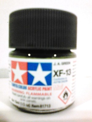 Tamiya acrylic paint XF-13 JA green. 10ml Mini. | eBay