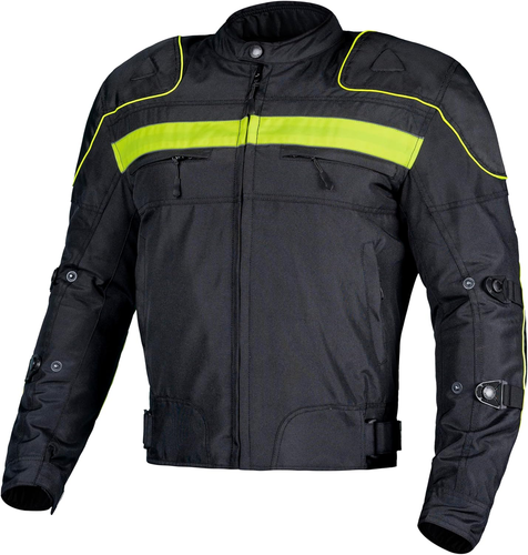 Men's Waterproof Polyester Motorcycle Jacket with CE Armor and Padded ...