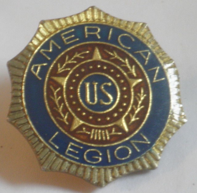 American Legion pin badge USA army wartime veterans organization Paris ...