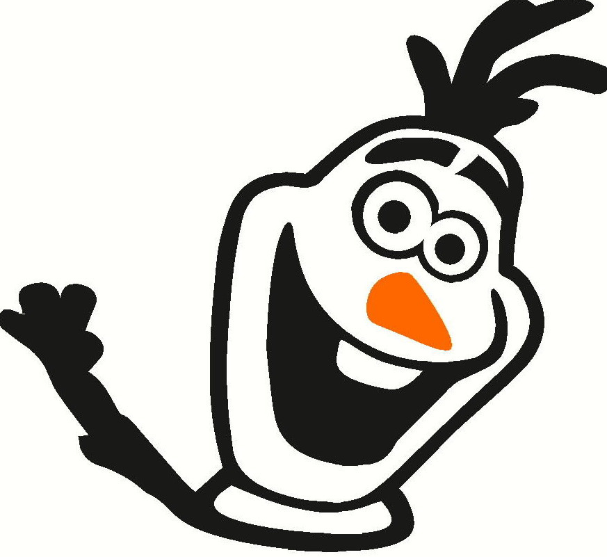 Olaf Face Drawing