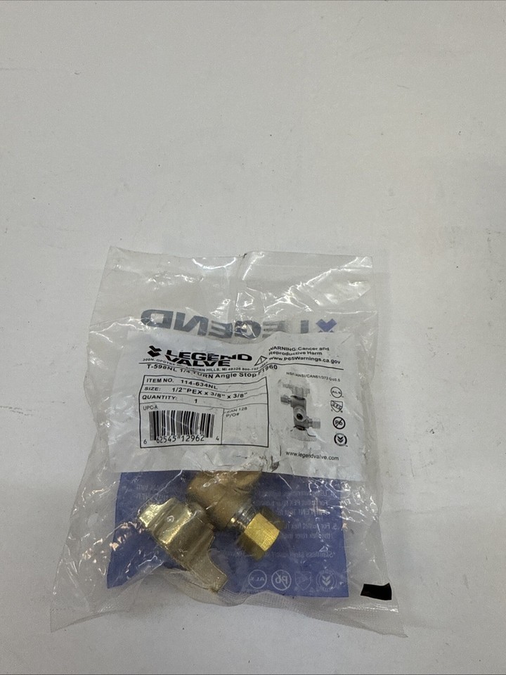 Legend Valve 1/2F1960x3/8x3/8 T-598NL ANGLE 114-634NL | eBay