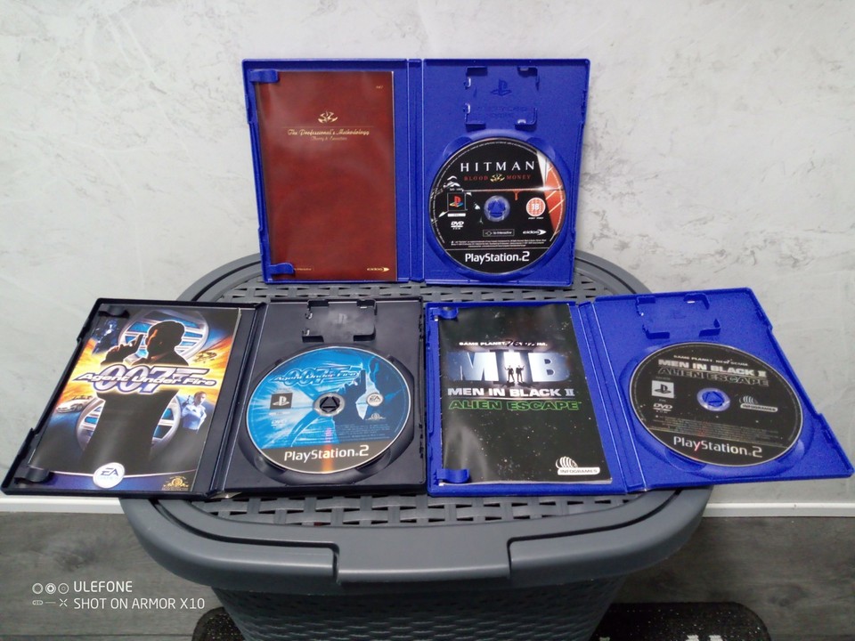 PS2 Video Game Bundle x9 PAL UK Hitman James Bond Star Wars Quake All ...