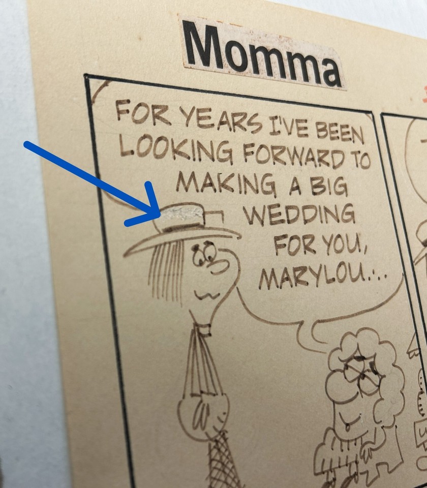ORIGINAL MOMMA Pen & Ink COMIC STRIP ART signed by MELL LAZARUS 1981 | eBay