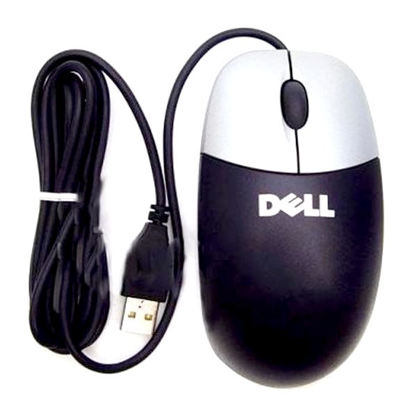 Dell MS111 Wired USB Optical Mouse 2 Button 1000 DPI Scroll Wheel Black ...
