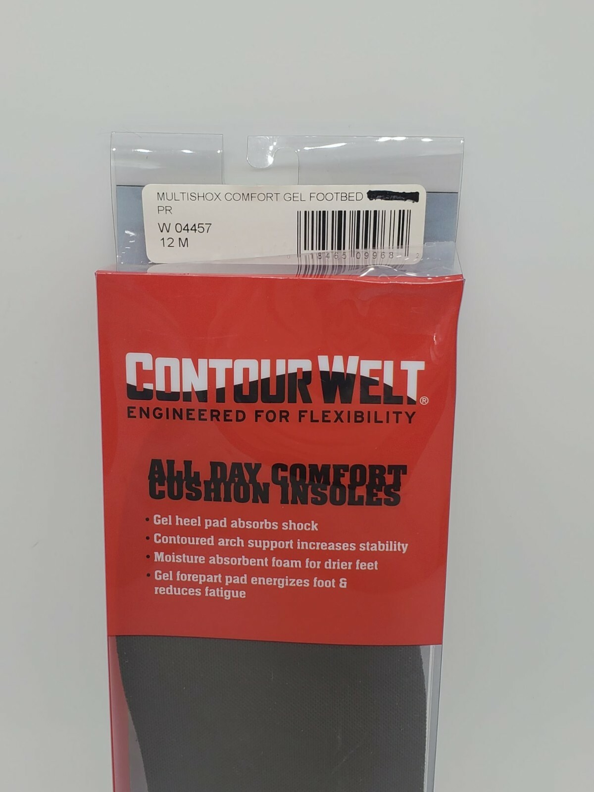 Wolverine Contour Welt Multishox Comfort GEL Footbed Insoles Size 12 M ...