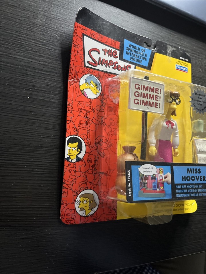 The Simpsons Miss Hoover Action Figure WOS MOC Series 14 RARE Toy ...