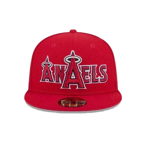 Overlap Hat Los Angeles Angels Red Fitted Cap New Baseball Era 59FIFTY ...