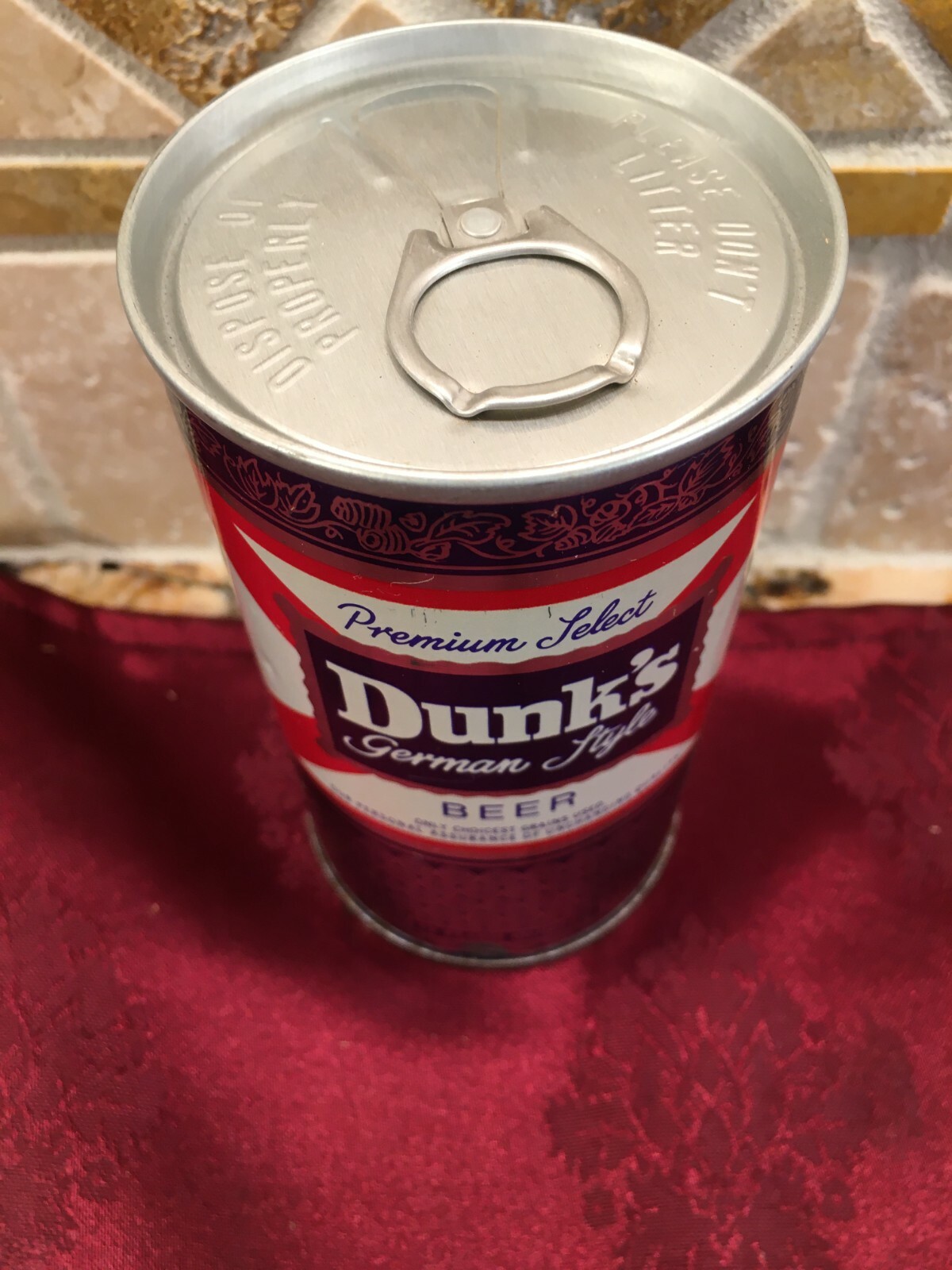 DUNKS 12 oz Collector Can Duncan Brewing Company 1975 with TAB ...