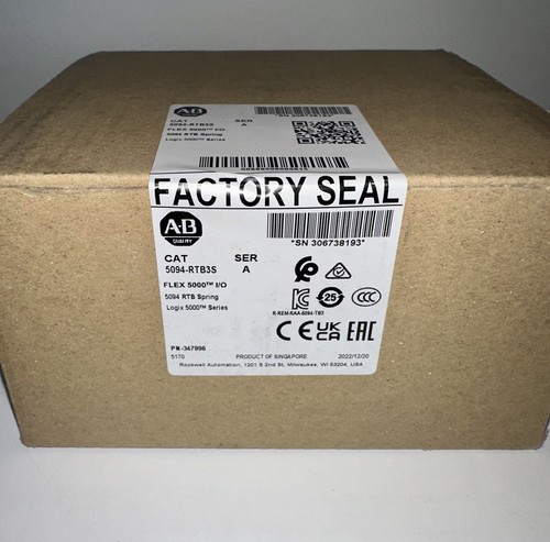 Free Tax 5094-RTB3S AB FLEX 5000 Terminal Block RTB Spring Logix 5000 ...