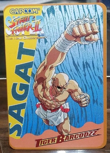 Sagat Tiger Barcodzz Card Super Street Fighter II The New Challenger ...