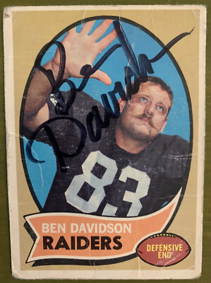 1968 Ben Davidson Autograph- Markings on back | eBay