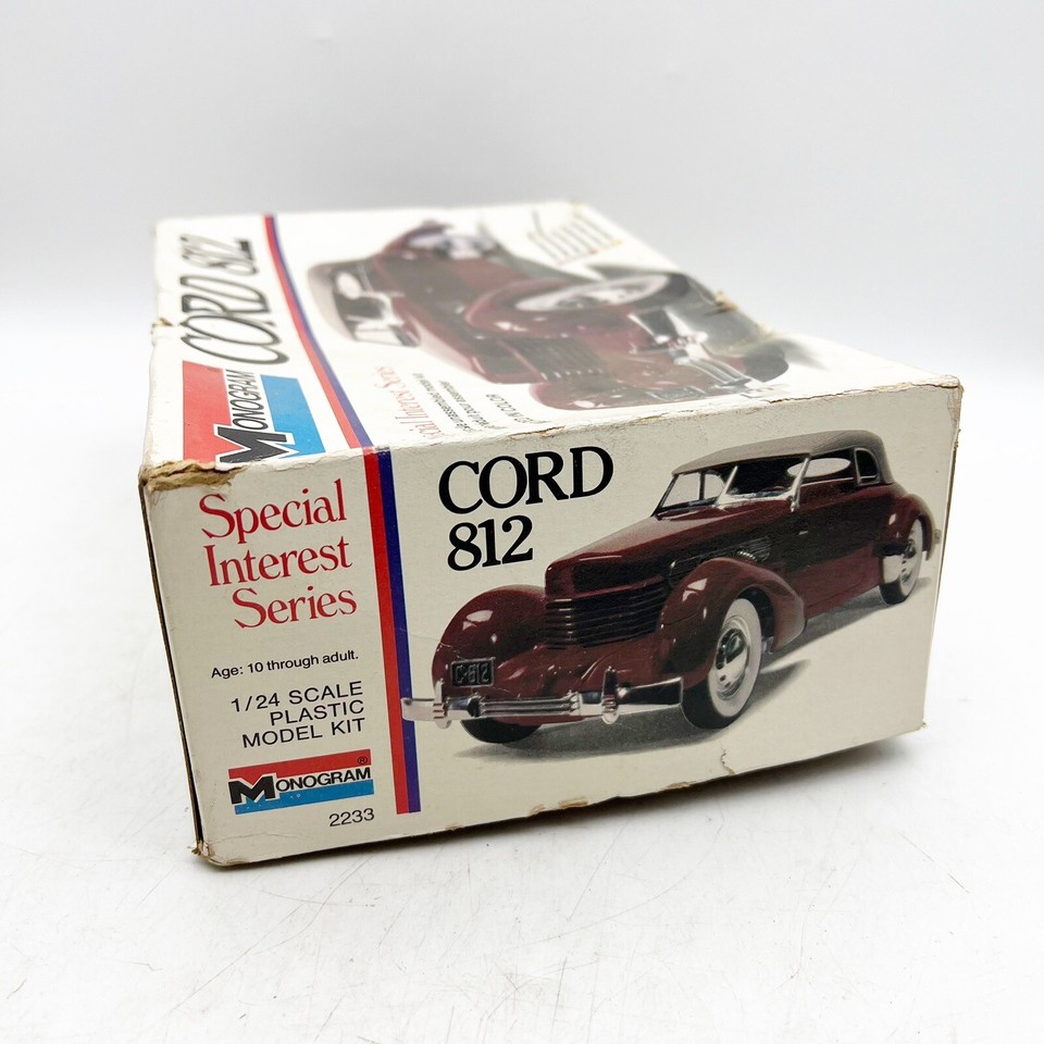 Vintage Monogram Cord 812 #2233 Model Kit In Open Box Maroon | eBay