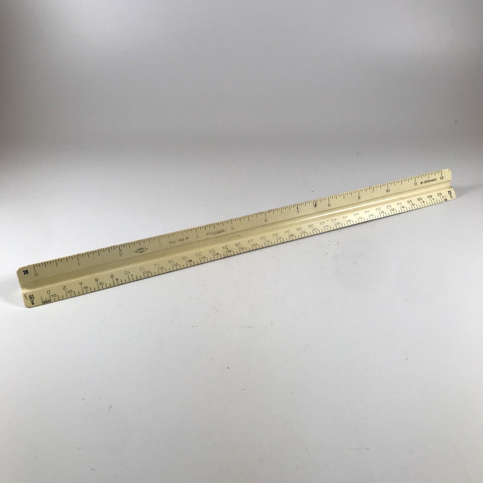 Alvin Architect Scale Drafting Ruler No 110P Triangular West Germany ...