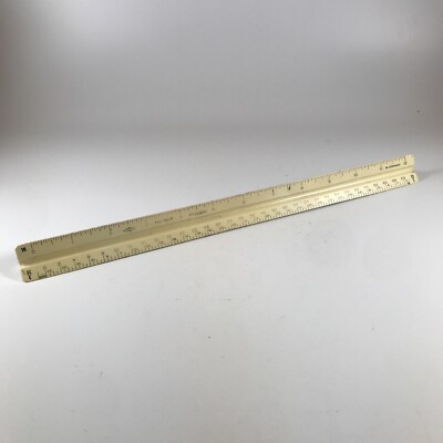Alvin Architect Scale Drafting Ruler No 110P Triangular West Germany ...