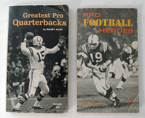 VTG Football books: 1968 Pro Football Heroes & 1969 Greatest Pro ...