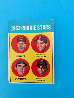 1963 Topps 1963 Rookie Stars, #228, Tony Oliva RC, Max Alvis,EX/MT, See ...