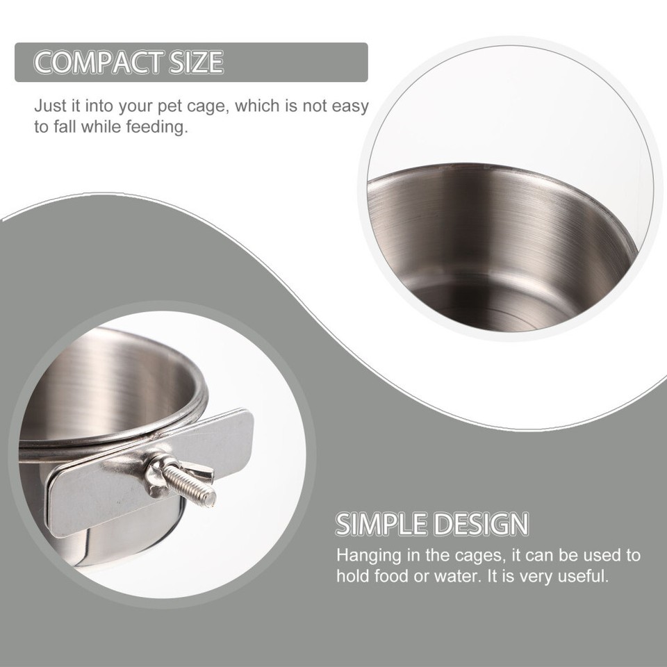 2PCS 10CM Food Hanging Feeding Cage Bird Feeder Bird Bowl for Parrots ...