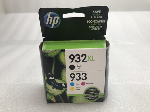 Genuine HP 932XL Black & HP 933 Color Ink Set N9H62FN CN053AN N9H56FN ...
