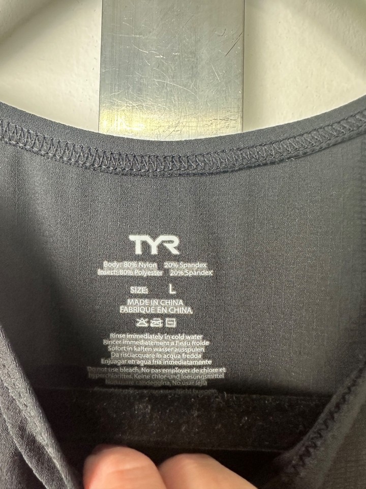 NEW TYR Triathlon Carbon Zipper Back Short Tri Suit w/ Pad UNISEX Sz L ...