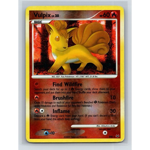 Vulpix SH6 Platinum Shiny Secret Rare Reverse Holo Pokemon | eBay UK