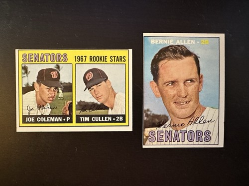 1967 Topps Bernie Allen Joe Coleman Rookie Stars RC Washington Senators ...
