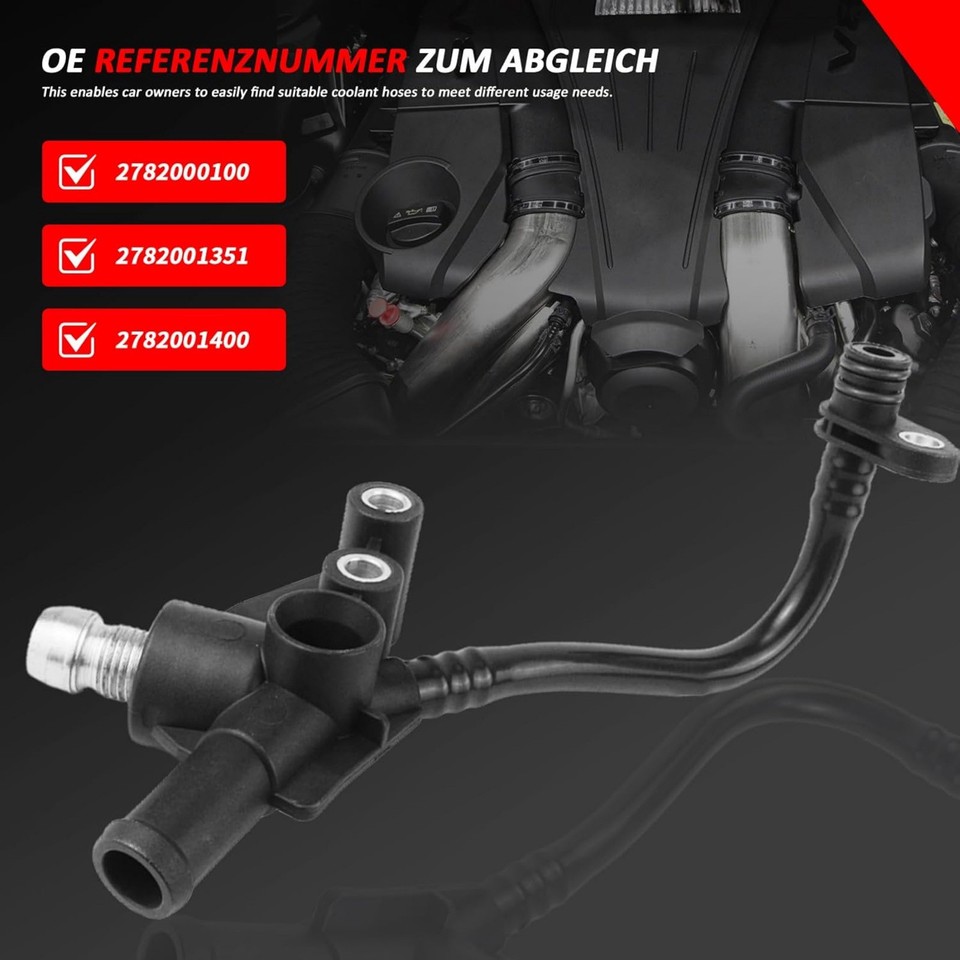 Turbocharger Coolant Hose For Mercedes Benz S550 E550 CLS550 SL550 ...