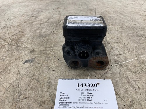 Bendix Knorr Bremse Yaw Rate Stability Sensor K0205682E4 From 2021 ...