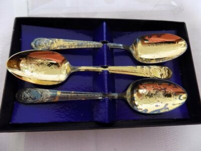 VINTAGE PRESIDENT COMMERATIVE SPOONS~SET OF 3~WM. ROGERS~ORIG. BOX | eBay