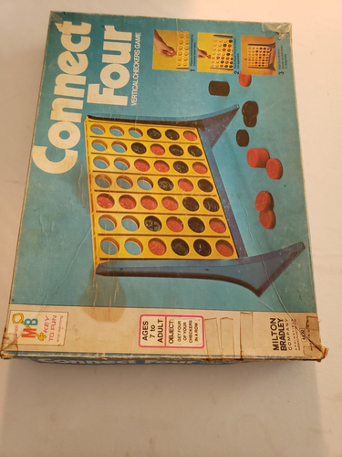 Vintage Connect Four Board Game 1974 Milton Bradley 4430 - Made in USA ...