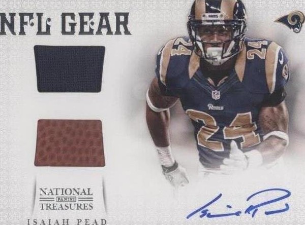 2012 Panini National Treasures - NFL Gear Dual Materials Signatures #25 ...