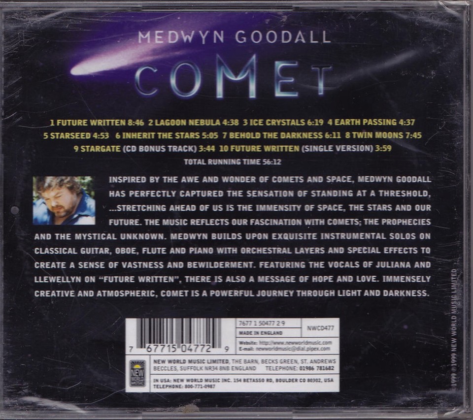 Medwyn Goodall Sealed UK Import CD Comet (1999) | eBay